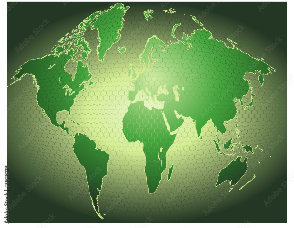 Globe Word Map of Earth Background Stock Vector | Adobe Stock