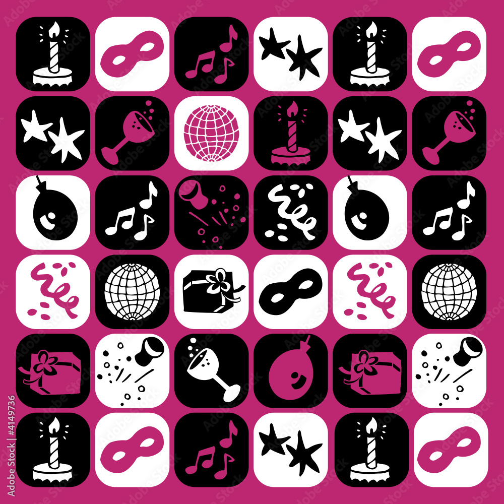 Vecteur Stock party motif picto | Adobe Stock