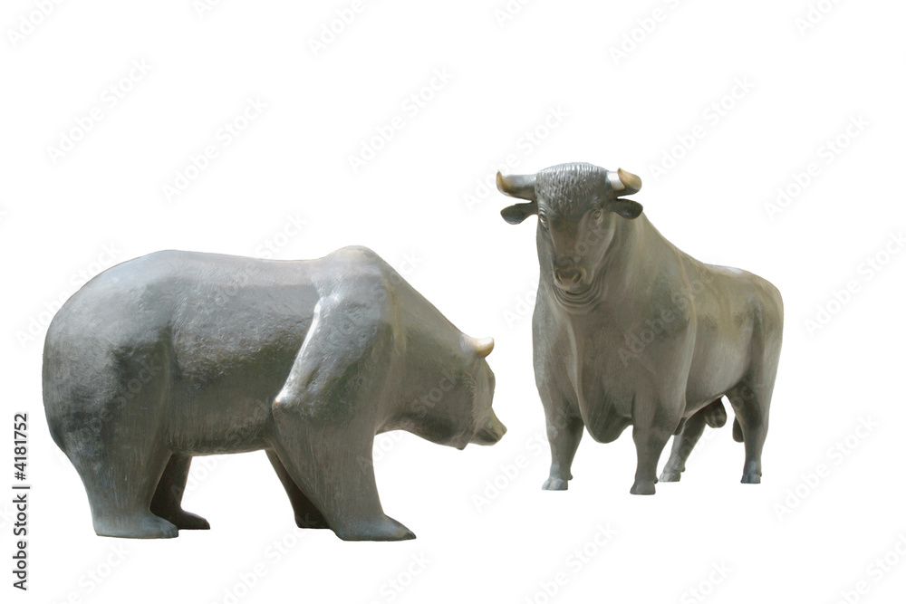 Bär und Bulle Stock-Foto | Adobe Stock