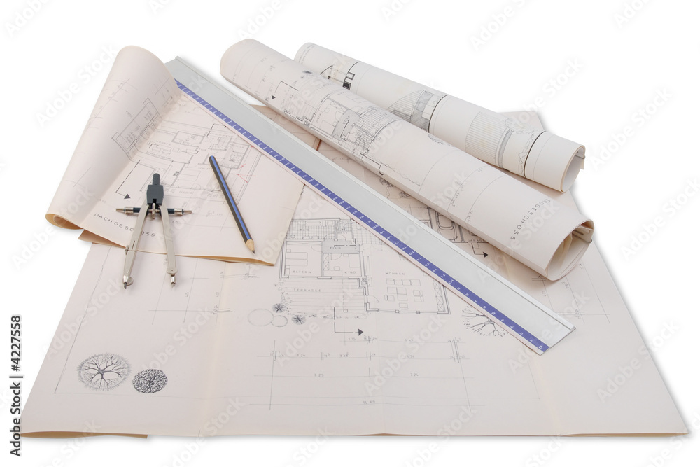 Bauplan Stock-Foto | Adobe Stock