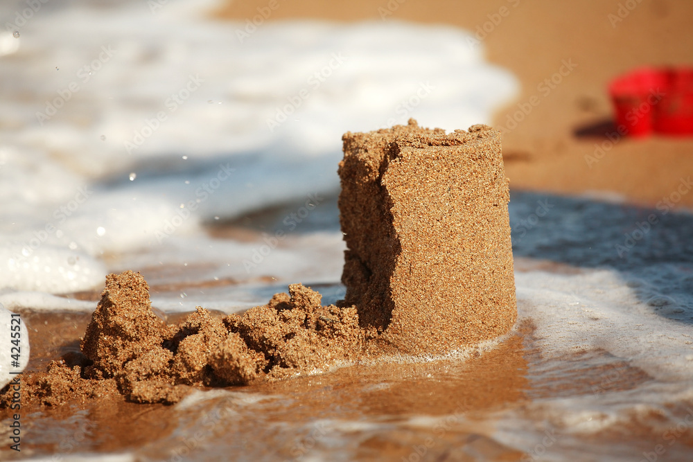 Sandcastle Stock Photo | Adobe Stock