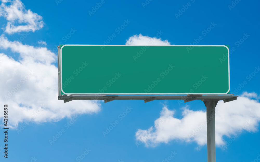 Customizable green freeway sign Stock Photo | Adobe Stock