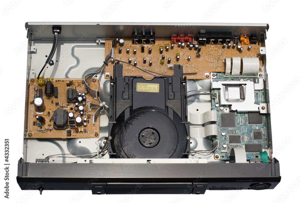 DVD CD Player Circuit Board and Laser Beam Ensclosure Stock Photo ...