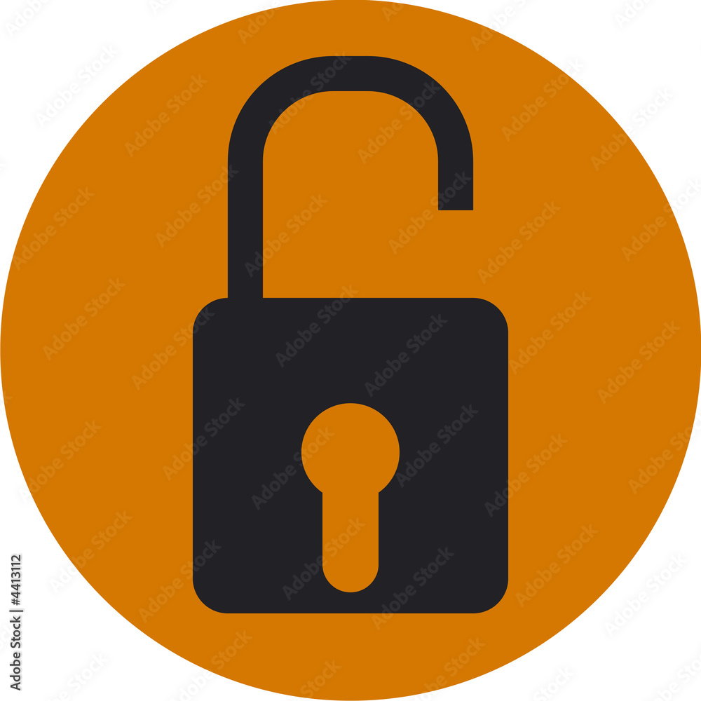 Pictogramm Schloss Geöffnet Stock Illustration | Adobe Stock