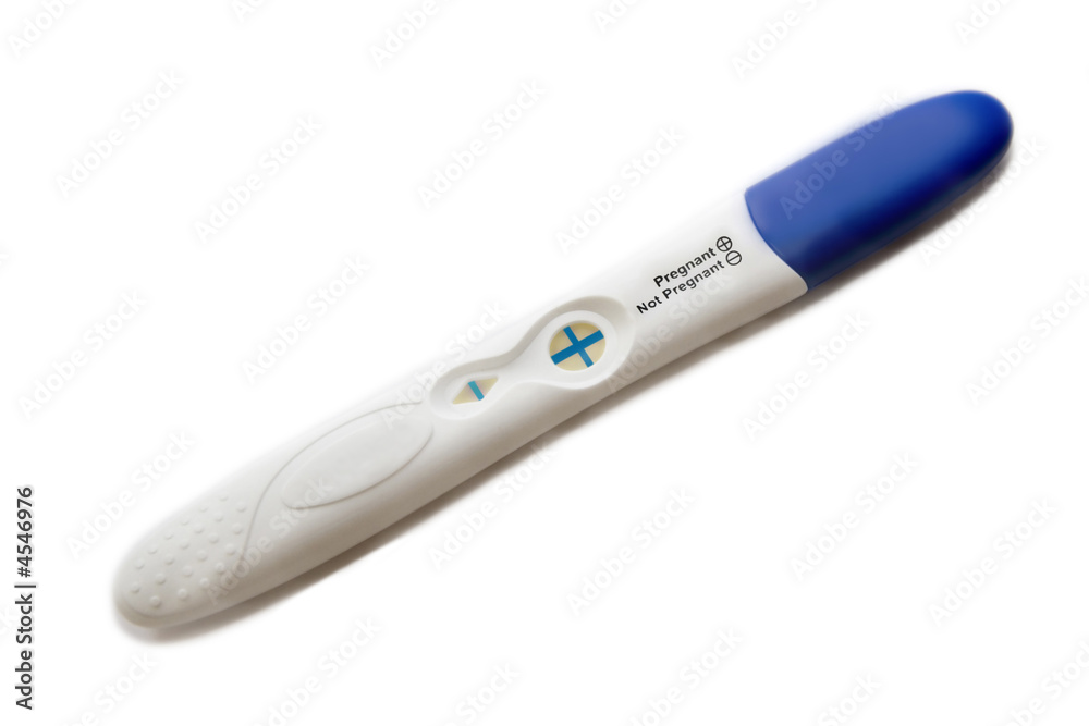 positive pregnancy test isolated on white background Stock Photo ...