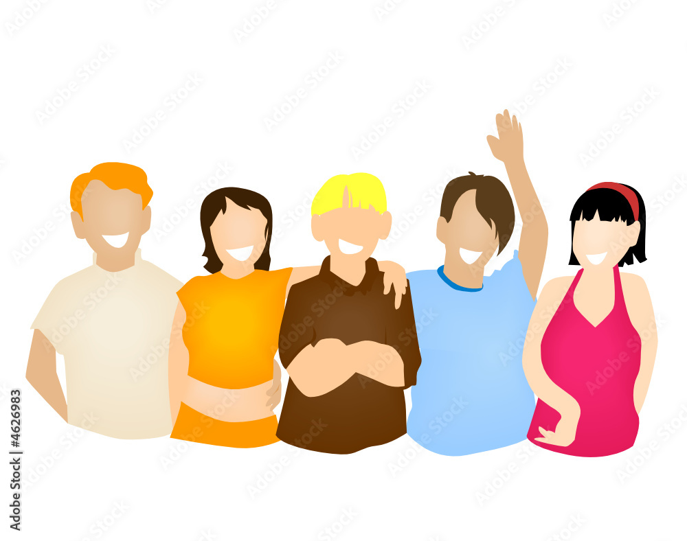 Friends Icon Stock Vector | Adobe Stock