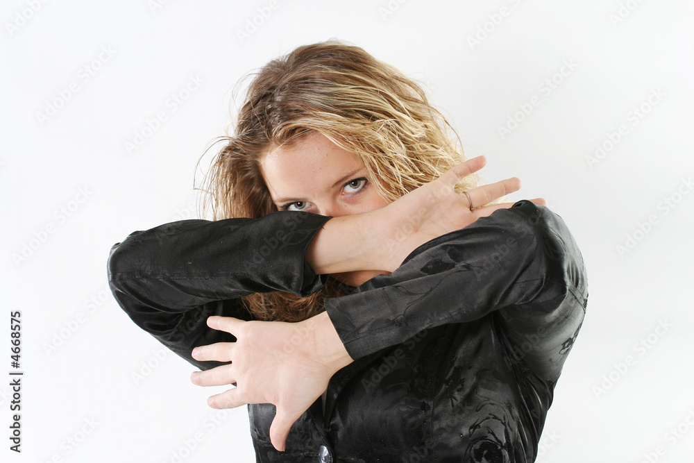 defend pose Stock Photo | Adobe Stock