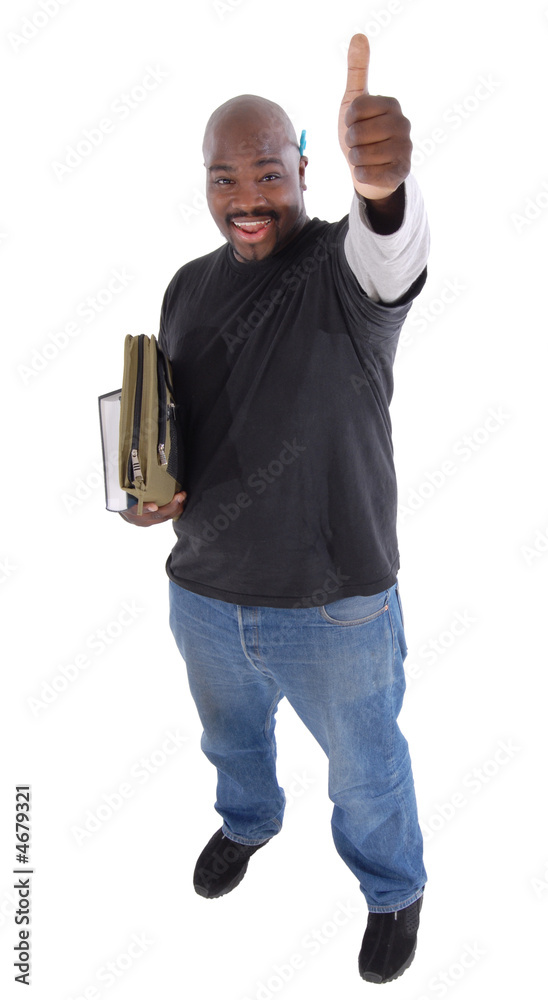 Full body college student Stock Photo | Adobe Stock