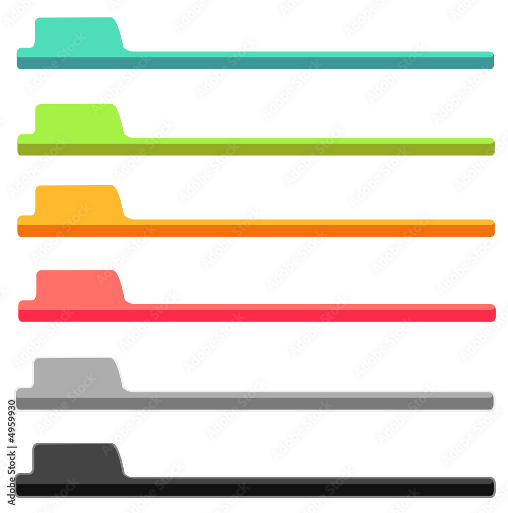 Tabbed files Stock Vector | Adobe Stock