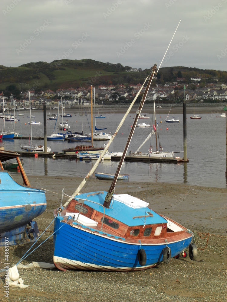 Small cabin cruiser Stock Photo | Adobe Stock