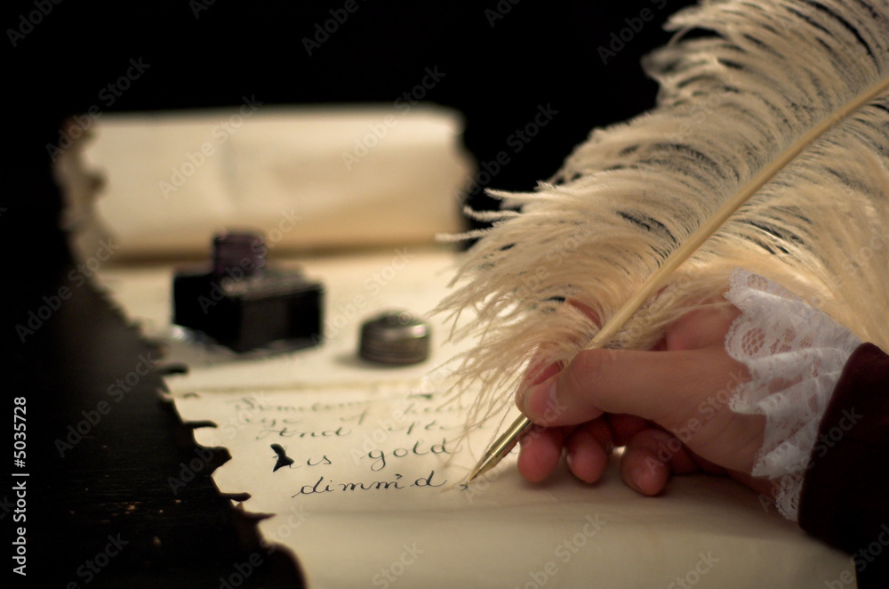 Poster Handwriting on scroll – Wall Art | UkPosters