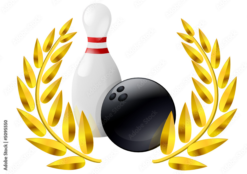 Champion de bowling Stock Vector | Adobe Stock