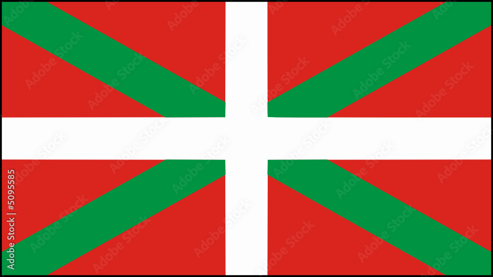 Drapeau du Pays Basque Stock Vector | Adobe Stock