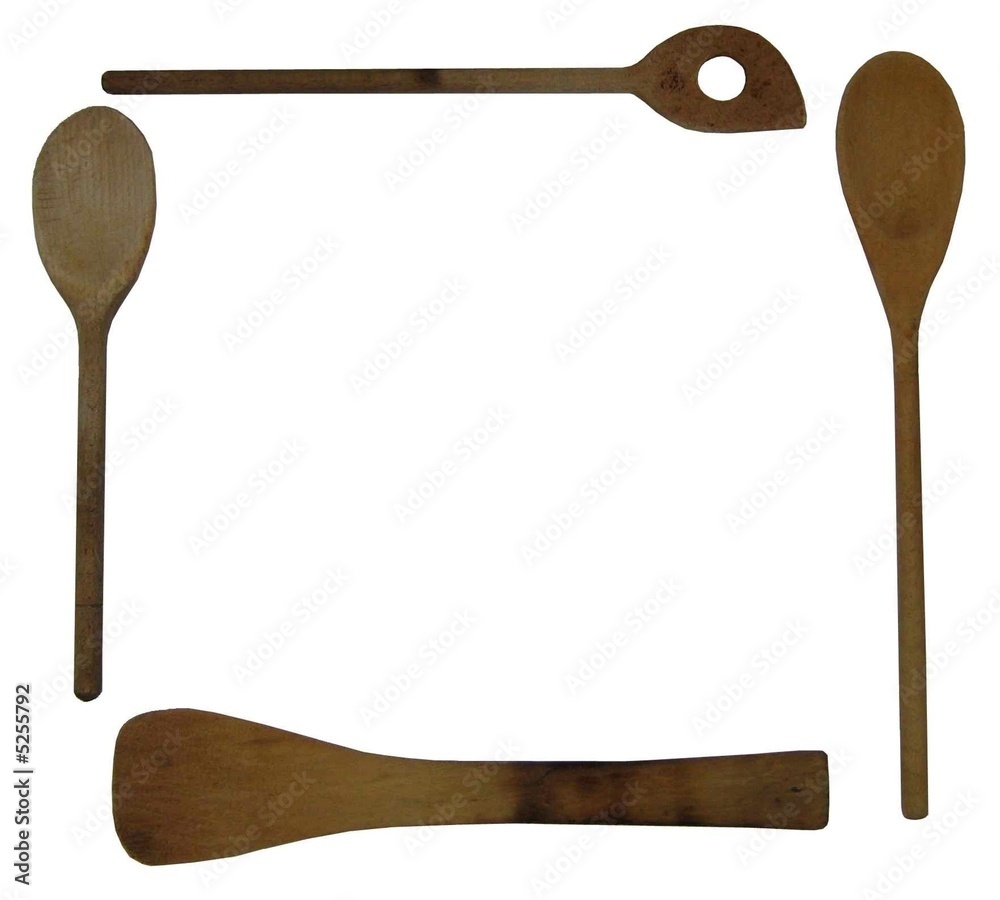 Wooden Spoon Border Stock Photo | Adobe Stock