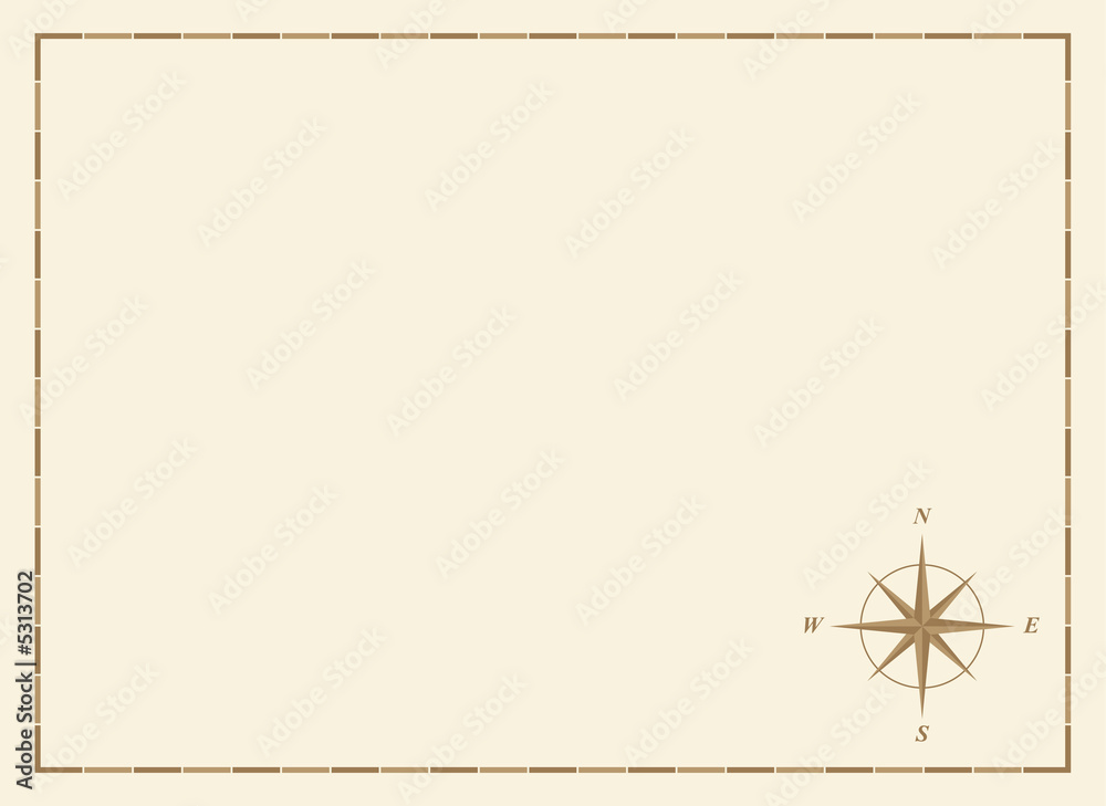 Blank Compass Rose Vector