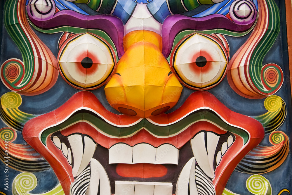 Chinese Dragon Face Paint