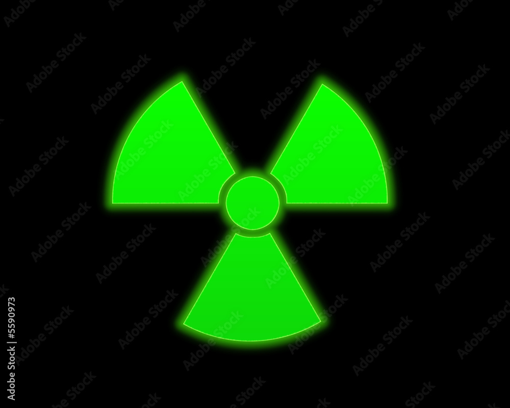 green radioactive symbol Stock Illustration | Adobe Stock