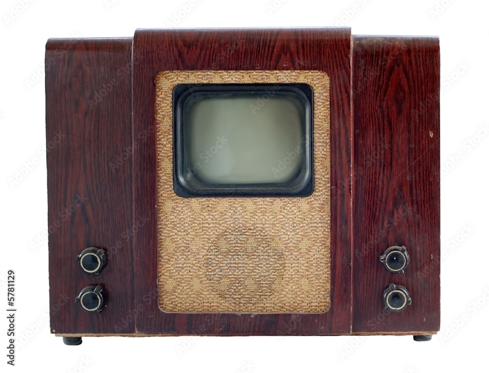Old soviet tv set Stock Photo | Adobe Stock