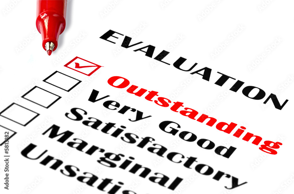 Outstanding Evaluation Marked With Red Pen Stock Photo Adobe Stock Outstanding Evaluation Marked With Red Pen Stock Photo Adobe Stock