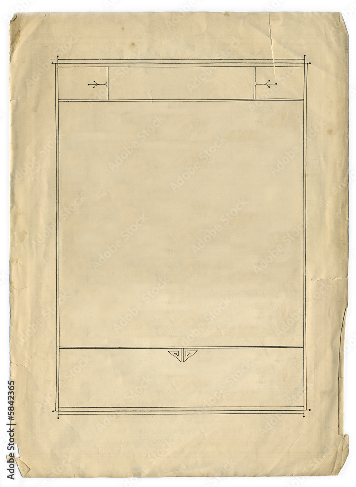 Vintage Decorative border Design in a 1920s style Stock Photo | Adobe Stock