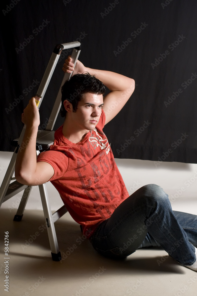 Late Teen Male Model Stock Photo | Adobe Stock