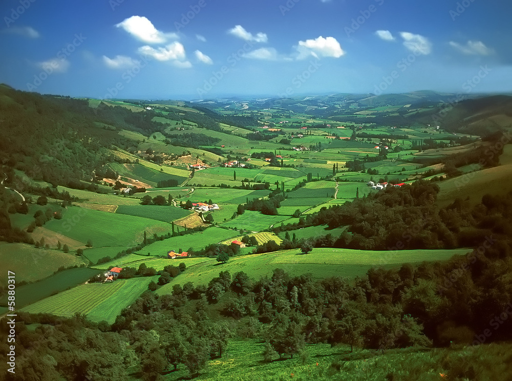 The pays basque countryside pyrenees atlantique aquitaine Stock Photo ...