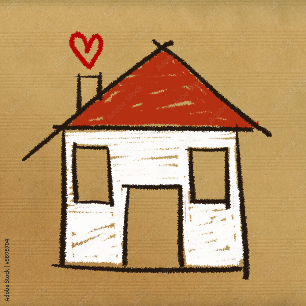 dessin maison Illustration Stock | Adobe Stock