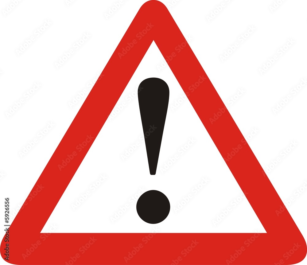 segnale di pericolo generico Stock-Illustration | Adobe Stock