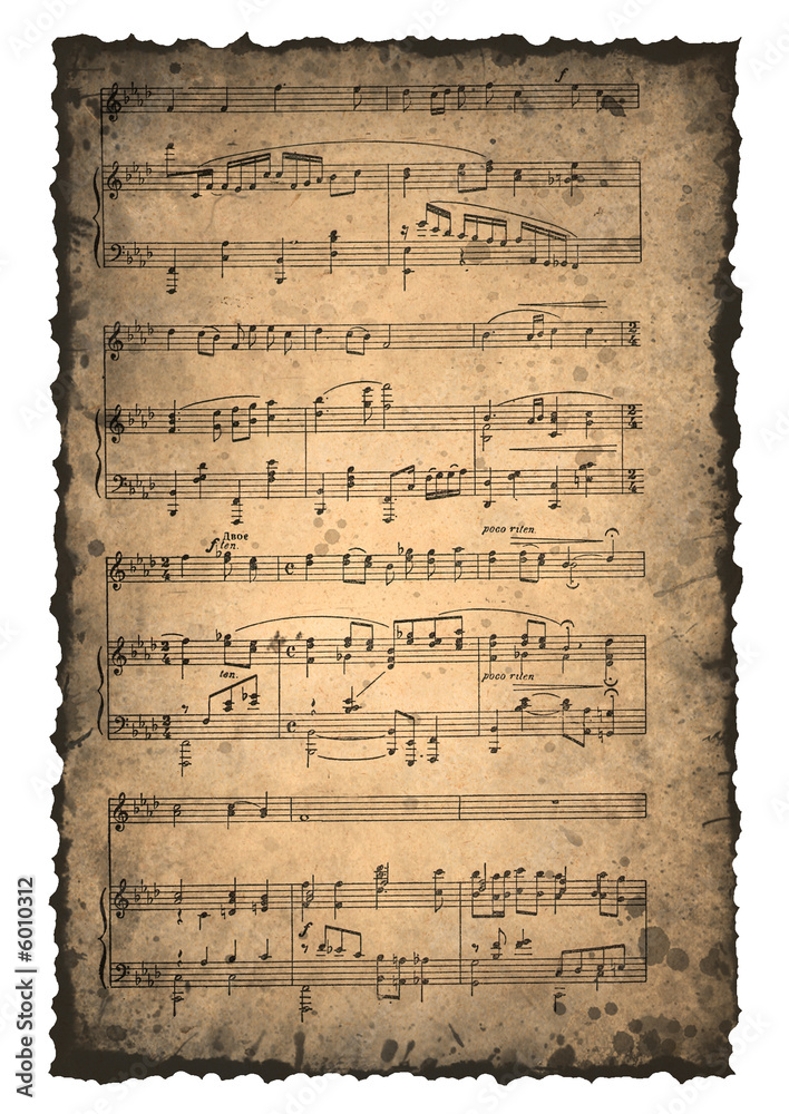 Music Paper With Notes