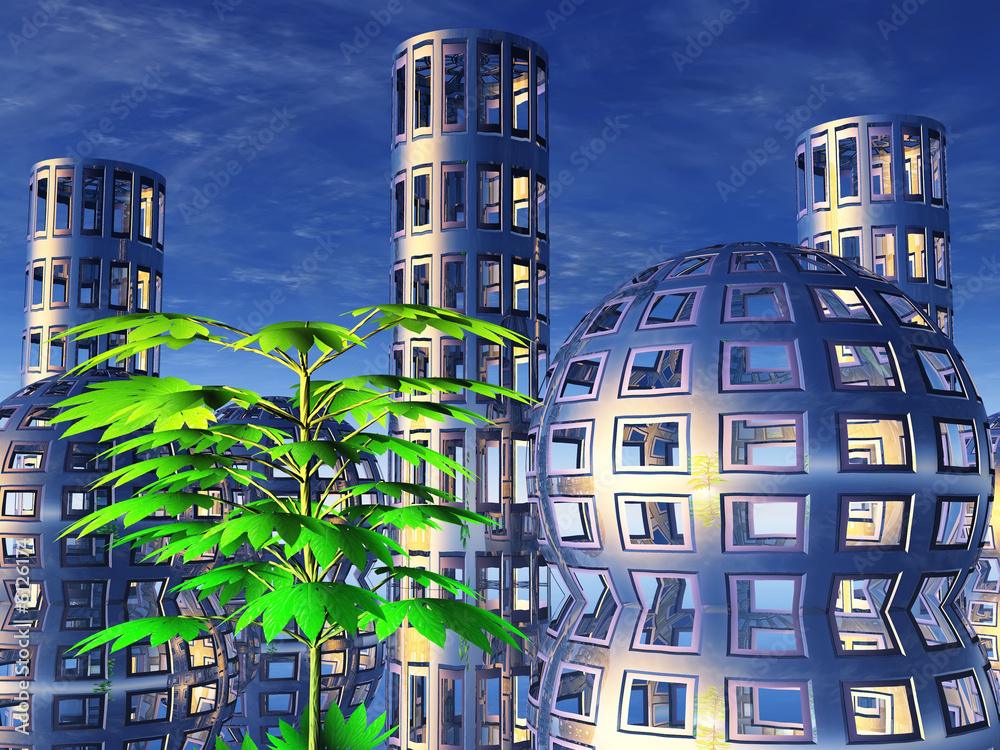 le monde de demain Stock Illustration | Adobe Stock