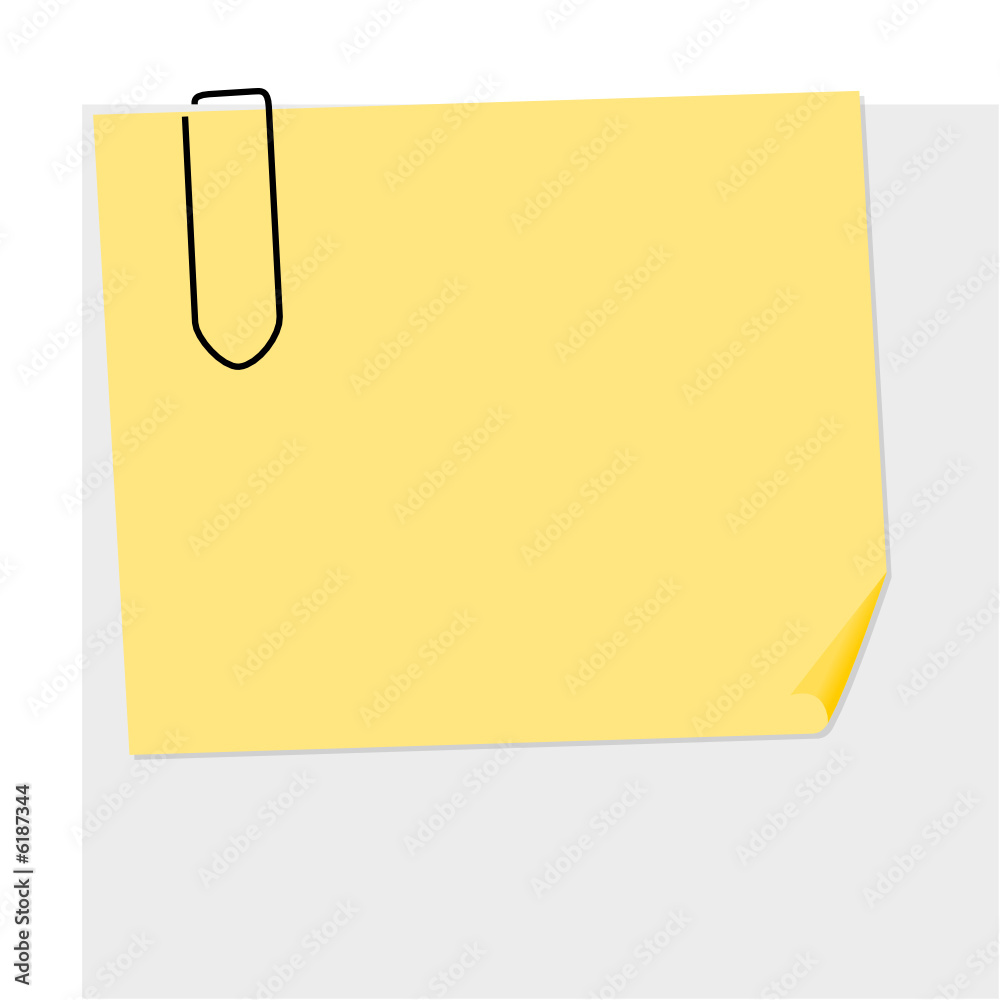 notiz zettel Stock-Vektorgrafik | Adobe Stock