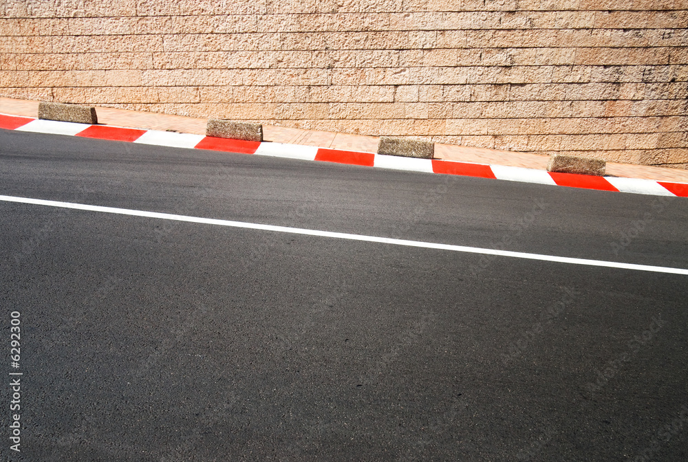 Road to the hill. Side view and high contrast colors. Stock Photo ...