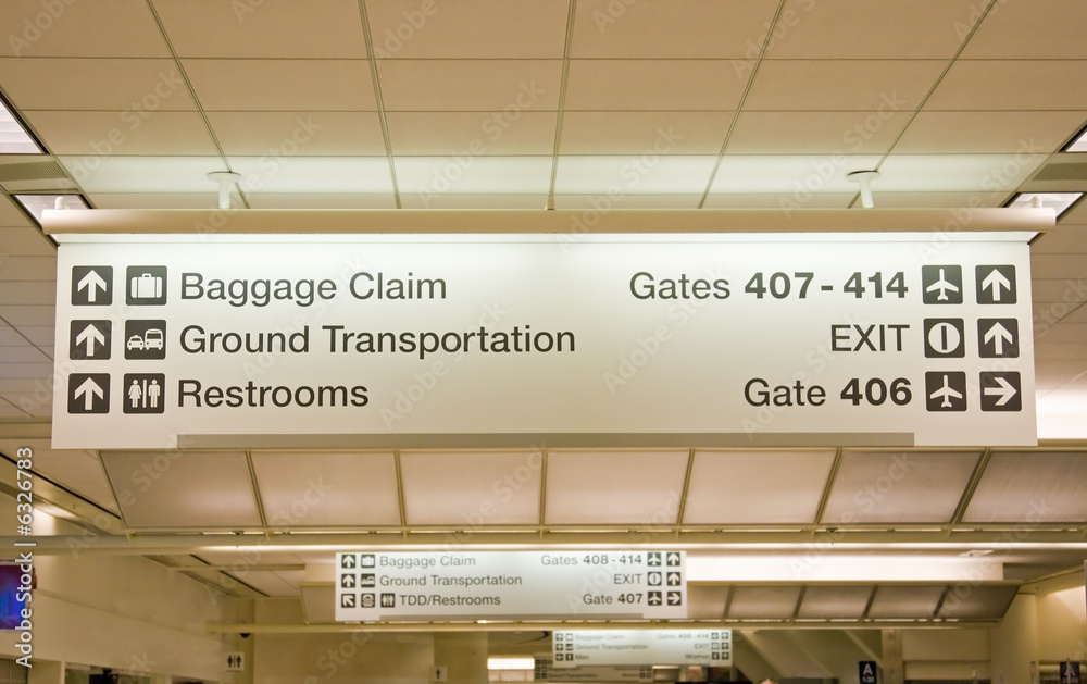 Airport Terminal Signs