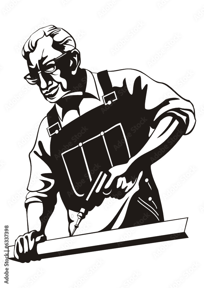 Carpintero vector de Stock | Adobe Stock