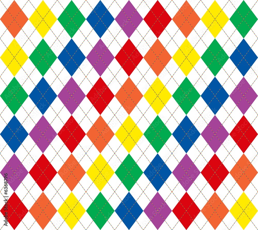 Rainbow Argyle Stock Photo | Adobe Stock