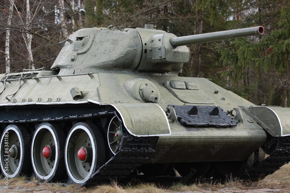 Soviet WWII tank Stock Photo | Adobe Stock