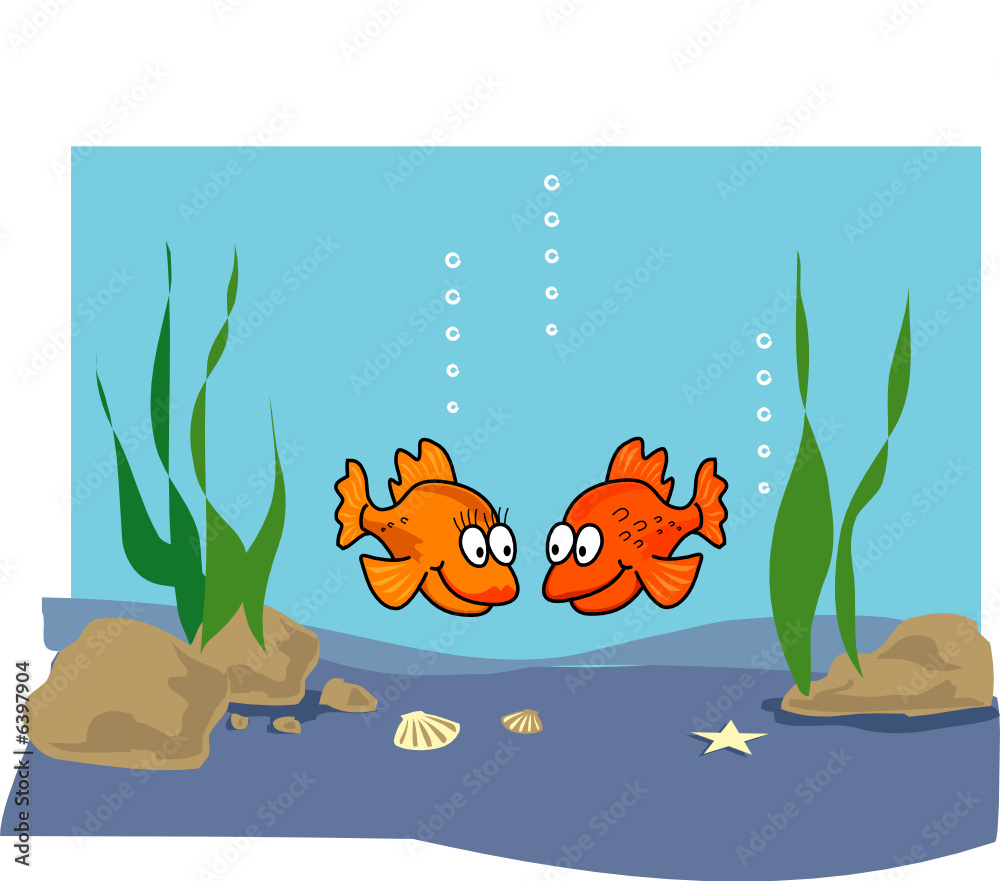 Goldfish cartoon illustration Stock Vector | Adobe Stock