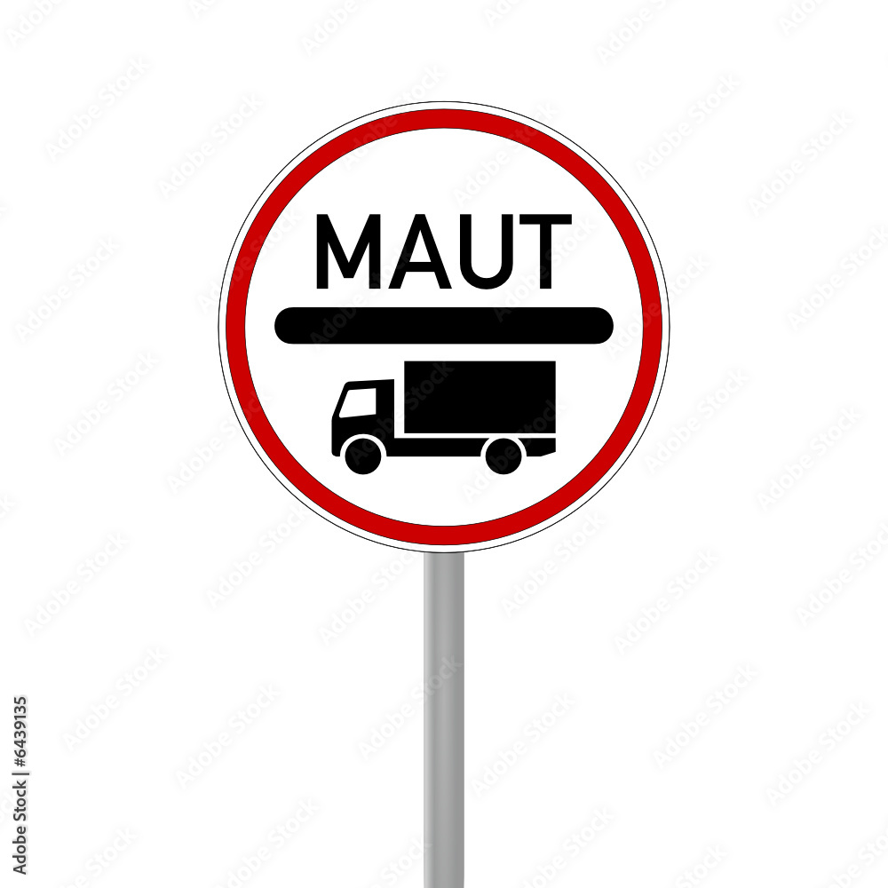 verkehrszeichen maut Stock Vector | Adobe Stock