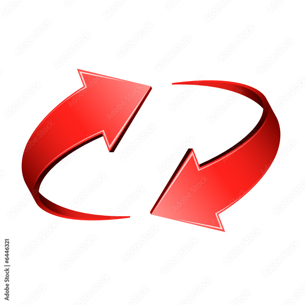 Vecteur Stock flèches rouge | Adobe Stock