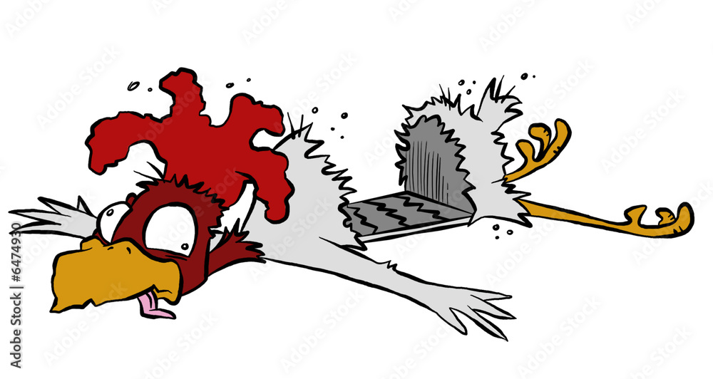 Dead Chicken Stock Illustration | Adobe Stock