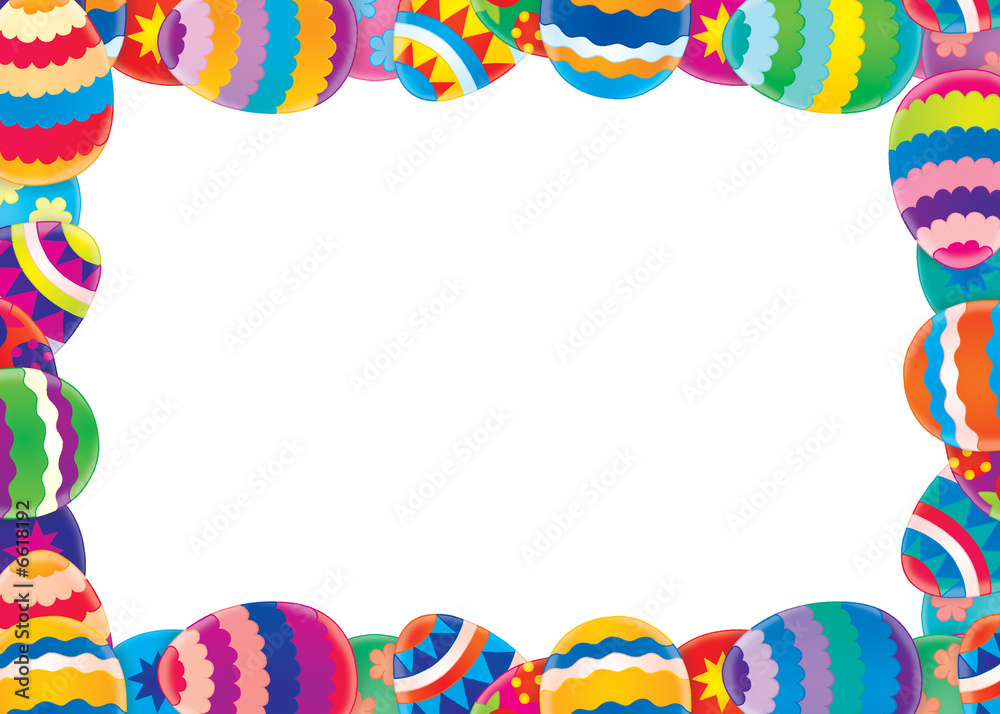 Easter border / background Stock Illustration | Adobe Stock