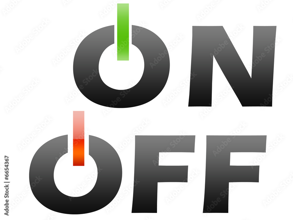On off signs Stock Illustration | Adobe Stock