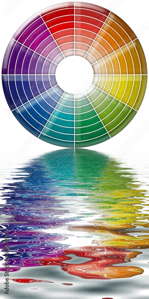 roue chromatique Stock Illustration | Adobe Stock