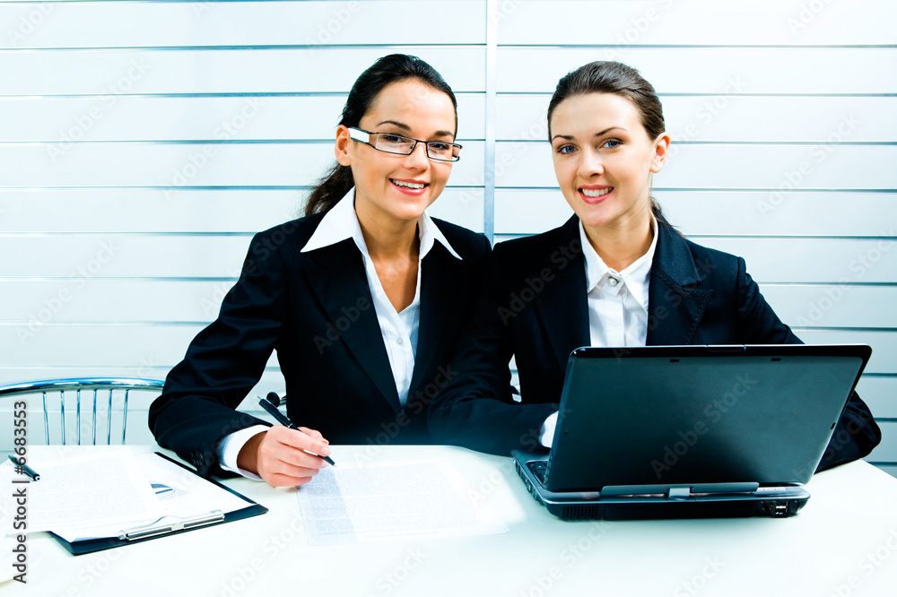 Business ladies at work Stock Photo | Adobe Stock