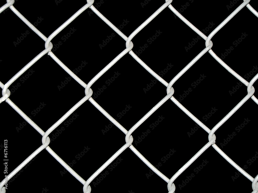 Steel Chainlink Fence Stock Photo | Adobe Stock