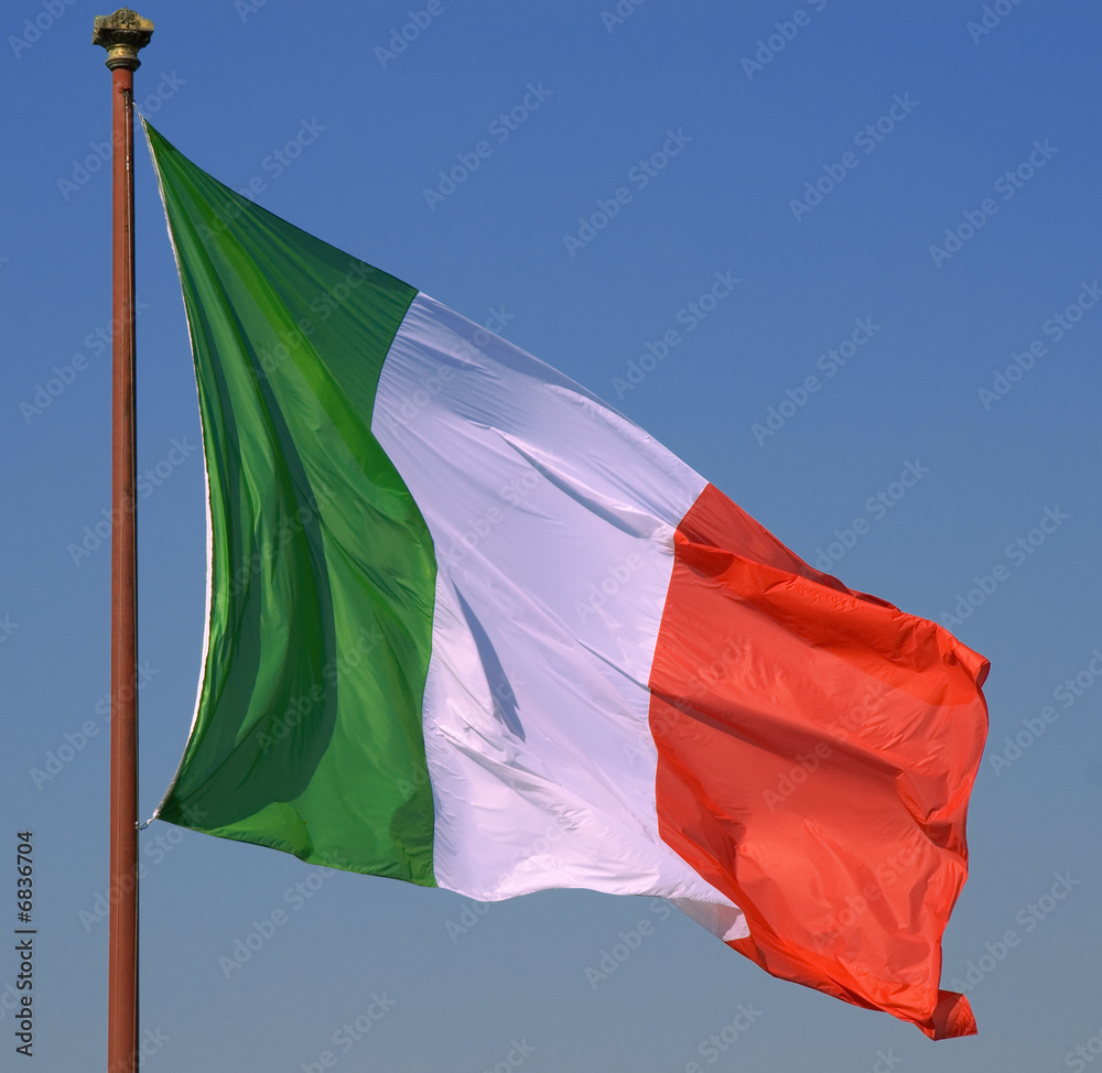 Bandiera Italiana Stock Photo | Adobe Stock
