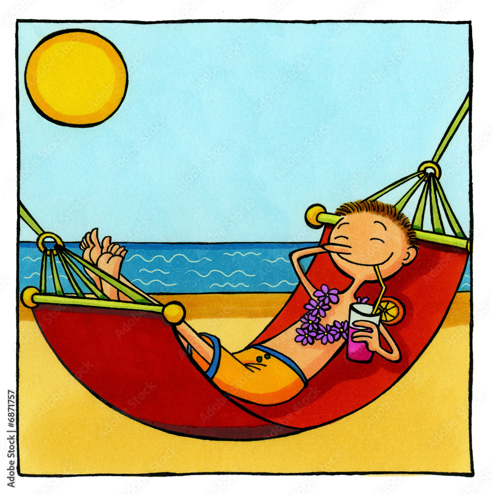 Urlaubs Comics Serie 2 Stock-Illustration | Adobe Stock
