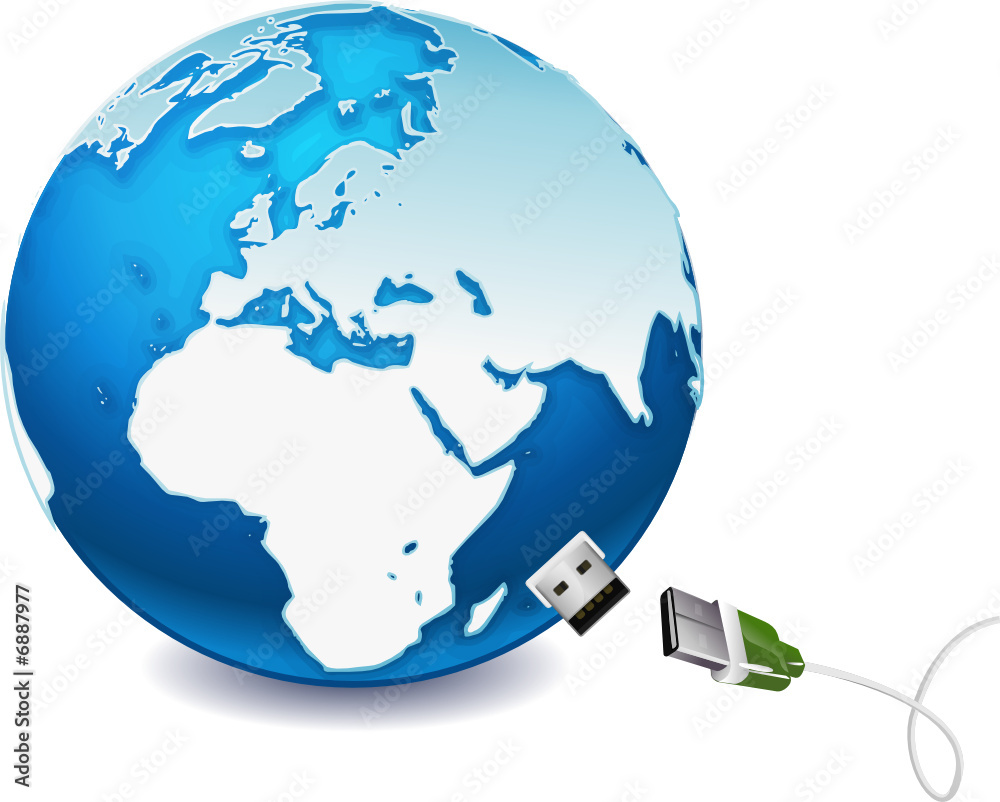 mundo internet vector de Stock | Adobe Stock