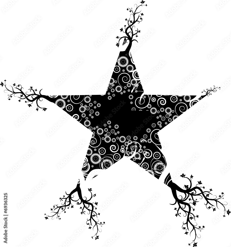 abstract star Stock Vector | Adobe Stock