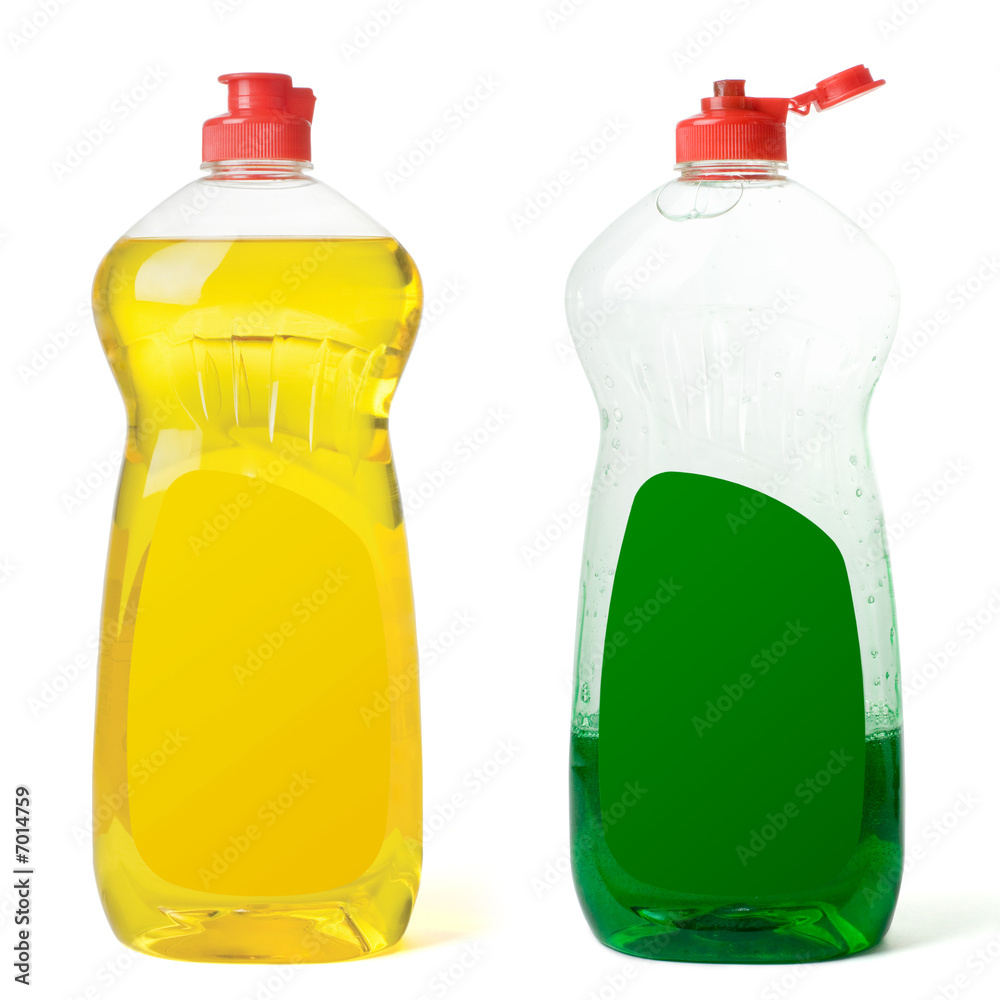 Bottles dishwashing liquid Stock Photo | Adobe Stock